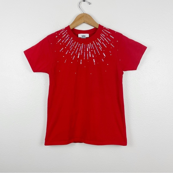 Vintage | Tops | Vintage Western Style Red Sequin Shirt | Poshmark